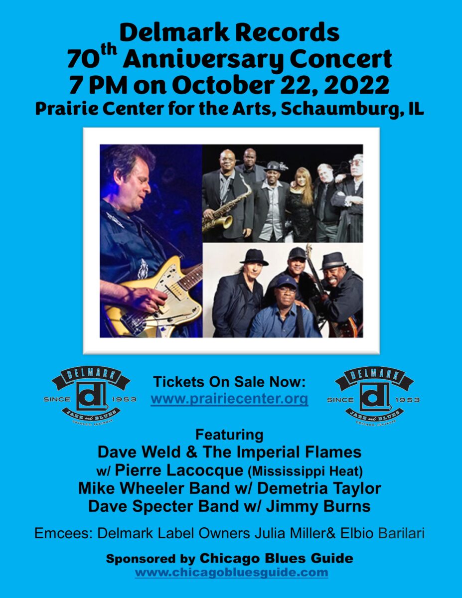 Delmark Records 70th Anniversary Blues Revue @ The Prairie Center For ...