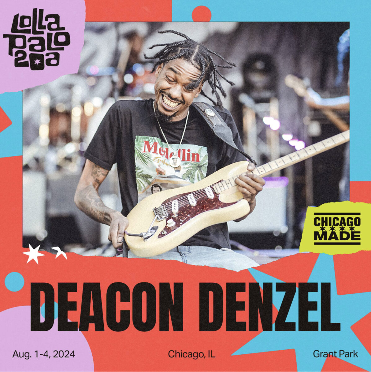 JAMIAH ROGERS “DEACON DENZEL” ON LOLLAPALOOZA! – DELMARK RECORDS